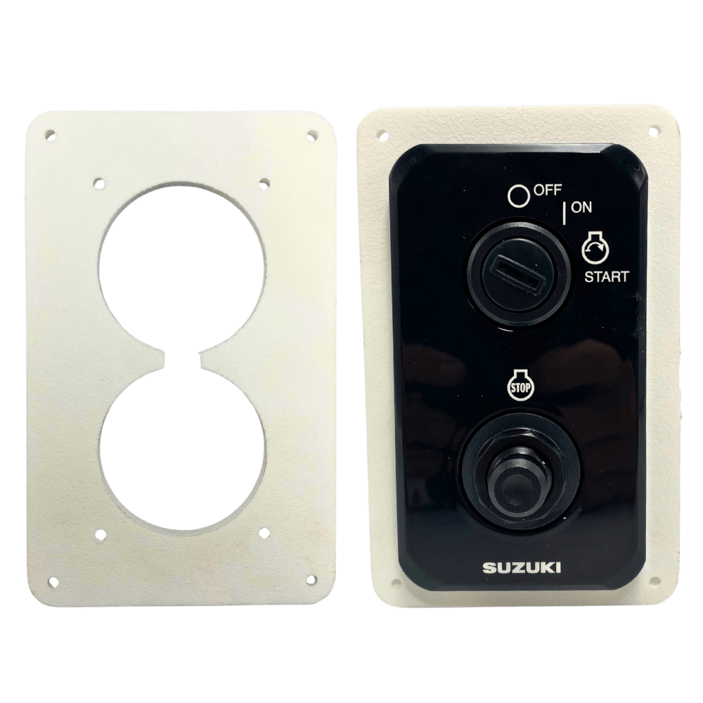 Suzuki Outboard Key Switch Mounting Plate | Horizontal & Vertical